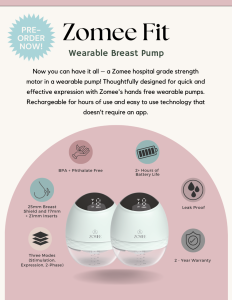 Zomee Fit Wearable Breast Pump | The Breastfeeding Shop